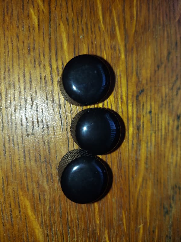 Black Metal Dome Push-on Volume/Tone Knobs | Reverb