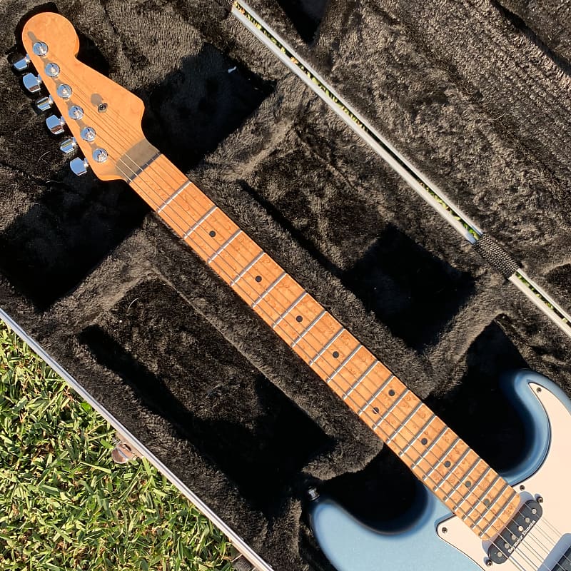 Warmoth Stratocaster Neck 3A Birdseye Maple Clear Satin Nitro | Reverb