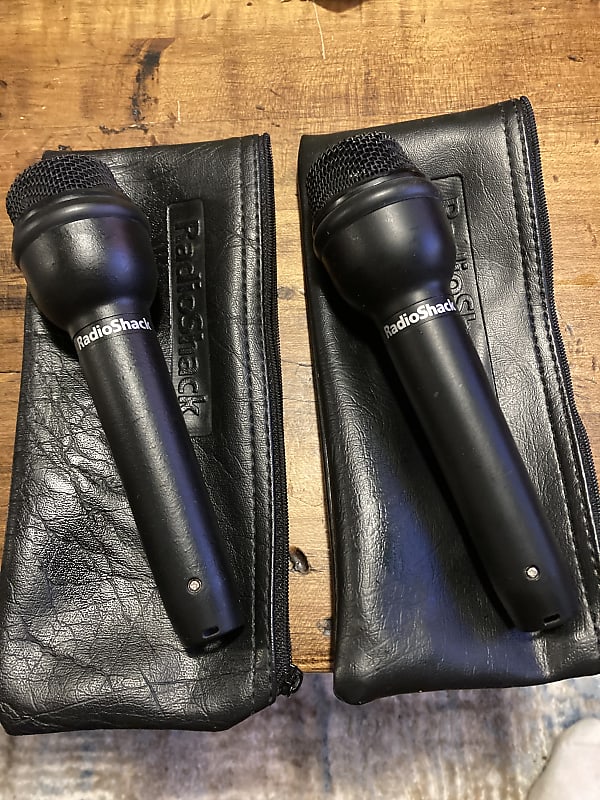 Lot of 2 Radio Shack Microphones Made by Shure | Reverb