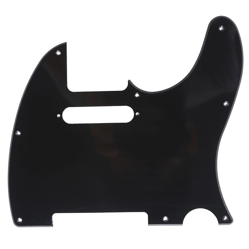 Single Ply Black Standard Tele Pickguard Telecaster | Reverb