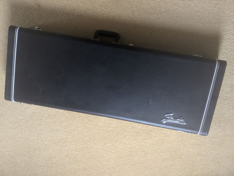 Reissue Fender Guitar hard case black tolex Stratocaster | Reverb