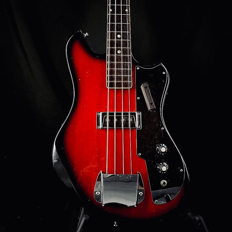 Vintage Bass Red Sunburst w/Case | Reverb