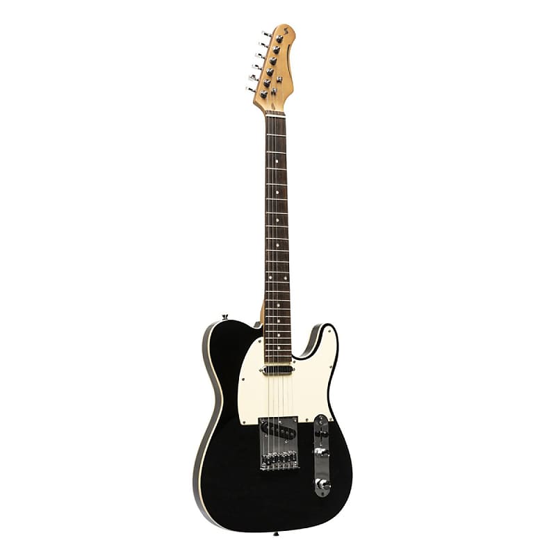 Stagg SEL-STD BLK Standard Series Electric Guitar - Black | Reverb