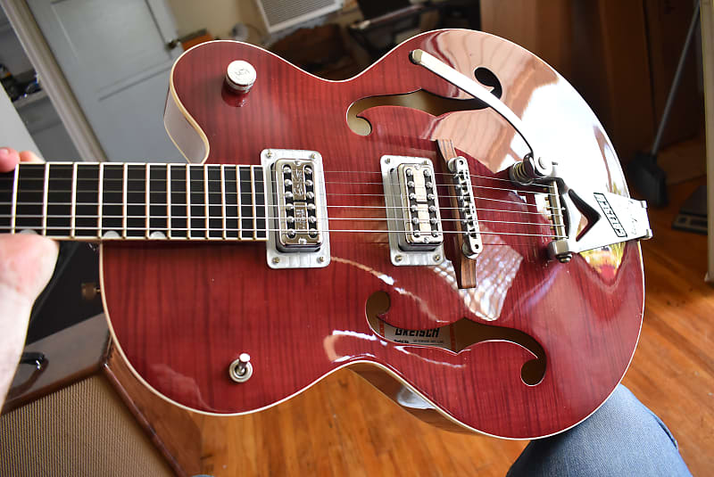 Gretsch Brian Setzer Hot Rod, G6120BSHR RRT/LRR, Made in | Reverb UK
