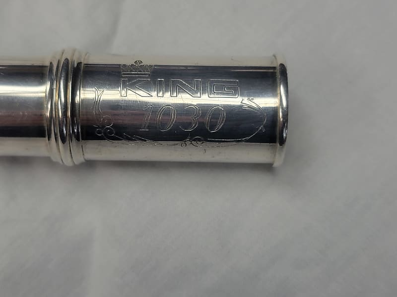 King Model 1030 Flute w/ Solid Silver Headjoint, Complete | Reverb