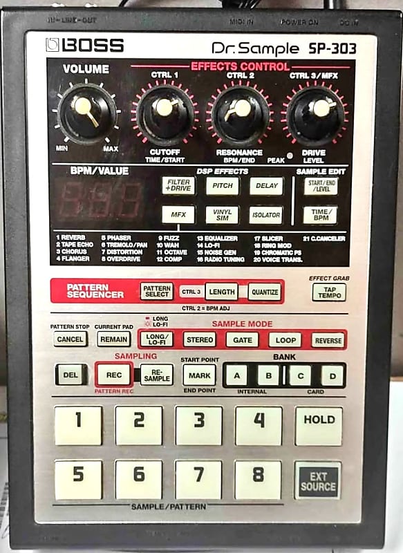 Boss dr sample SP-303 1980-2024 - NOIR ET GRIS | Reverb