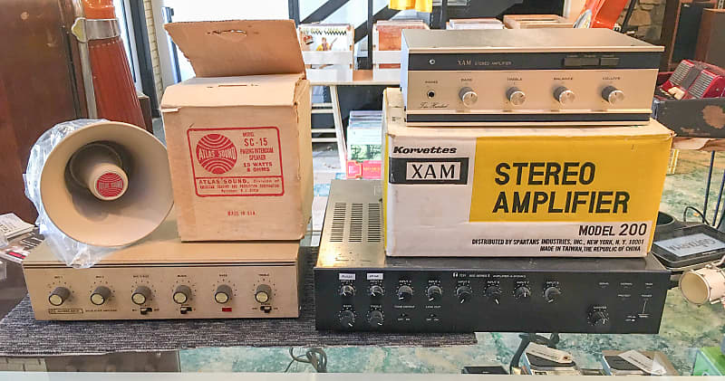 Vintage power amp lot - Toa A-912 Mk2, XAM Model 200, Raymer | Reverb