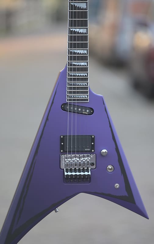 ESP Alexi Ripped Custom Shop - Purple Fade Satin w/ Ripped | Reverb UK