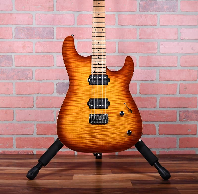 Kiesel Theos 5A Flame Maple Top 2019 Deep Honey Burst w/OSSC | Reverb