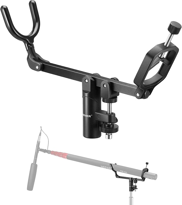 Mic Boom Pole Support Holder with 5/8" Stud for Light Stand | Reverb