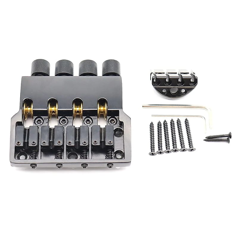 Black 4 String Headless Electric Bass Bridge | Reverb