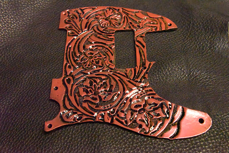 Fits Fender telecaster mini humbucker 2021 Black / Pearl red | Reverb