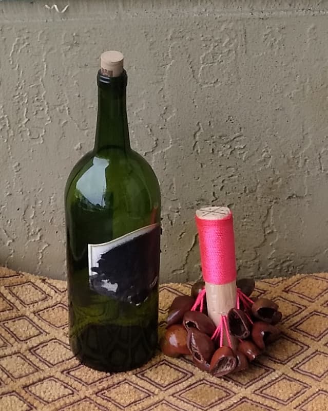 West African-style seed pod rattle | Reverb