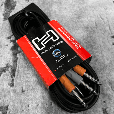 Hosa CPP-201 Stereo Interconnect Cable - Dual 1/4-inch TS | Reverb