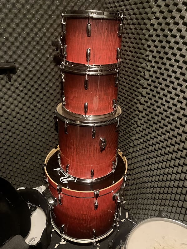 Pearl Vision SST Series Birch Drum Kit 2014 - Amber Burst/ | Reverb