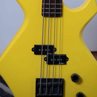 B.C. Rich Platinum Series Warlock Bass 1988-1989 Yellow | Reverb
