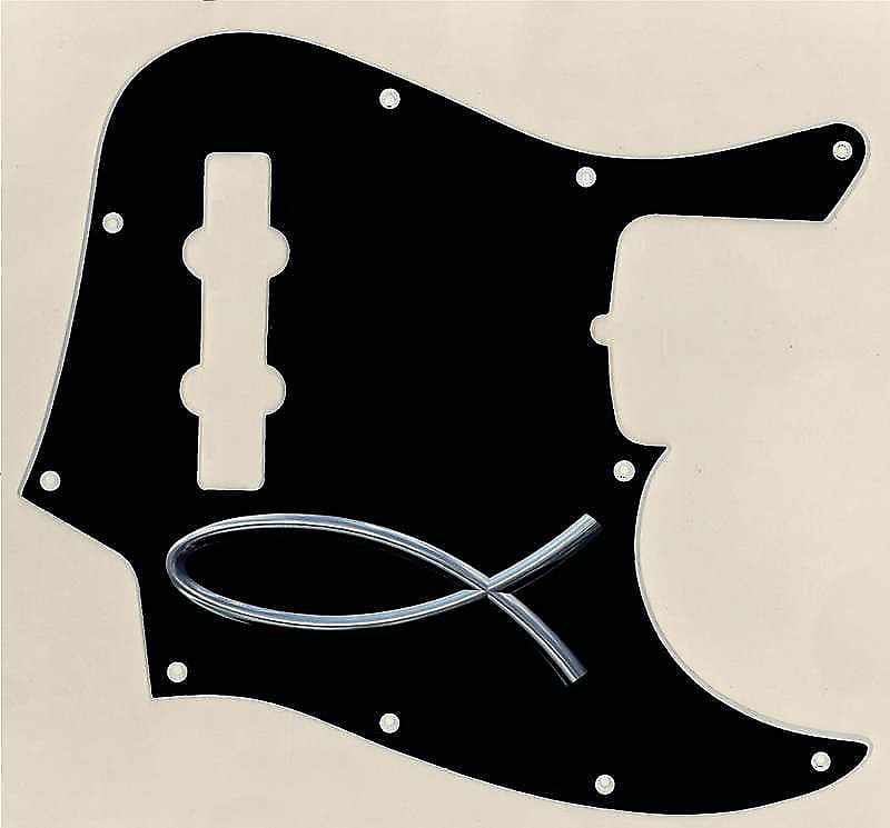 Graphical pickguard Fender Jazz Bass Jbass Standard Christian | Reverb