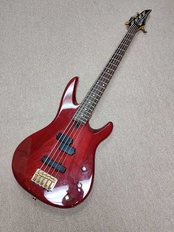 Yamaha RBX5 5-string Bass Late 80's - Transparent Red | Reverb