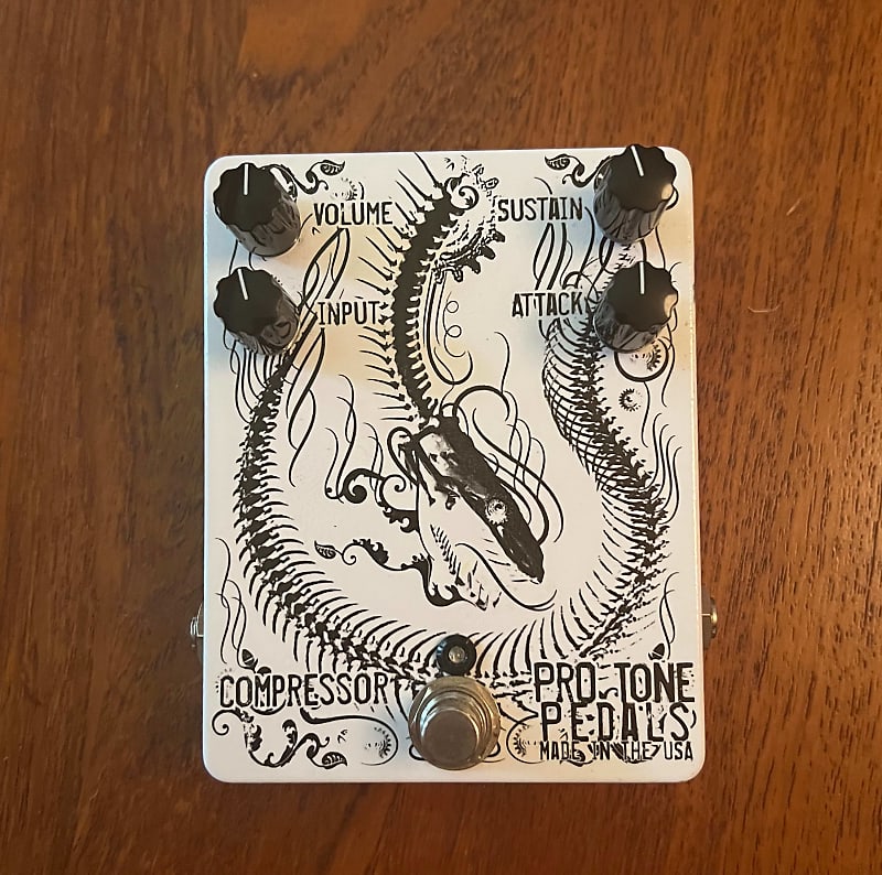 Pro Tone Pedals Compressor White | Reverb