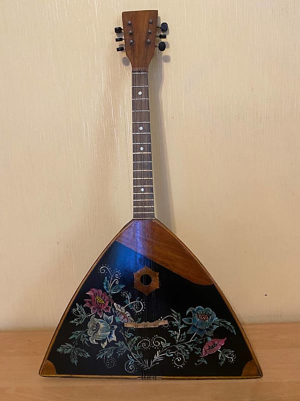 Balalayka Folk Instrument USSR Soviet Balalaika Hand Painted | Reverb