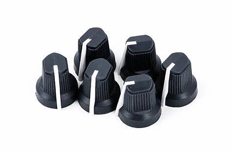 Fender Standard Amplifier Hardware Black Pointer Knobs | Reverb