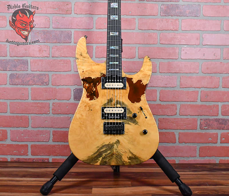 ESP Custom Shop THG-1000 Burl Maple Top Natural 2018 w/OHSC | Reverb