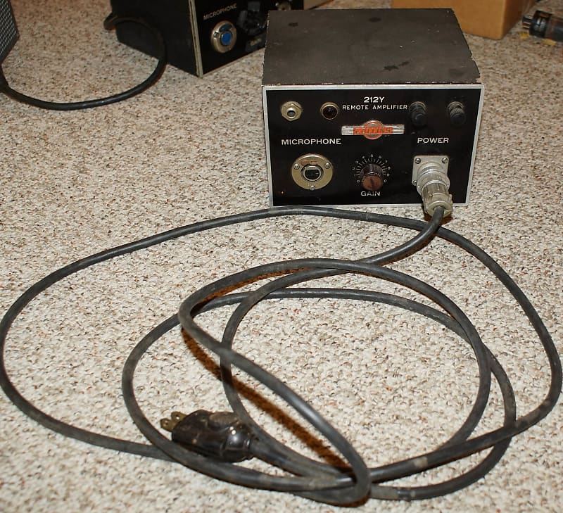 Rare Collins 212Y tube ribbon microphone preamplifier remote | Reverb