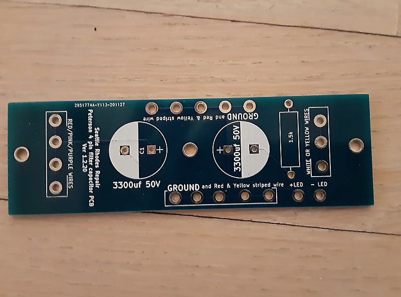 Fender Fender Rhodes Peterson power amp re-cap PCB circuit | Reverb