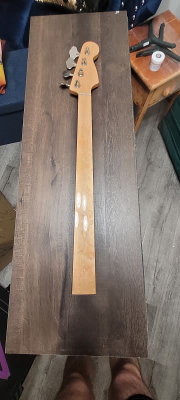 Warmoth Fretless Precision Bass Neck - Birdseye Maple - Brand | Reverb