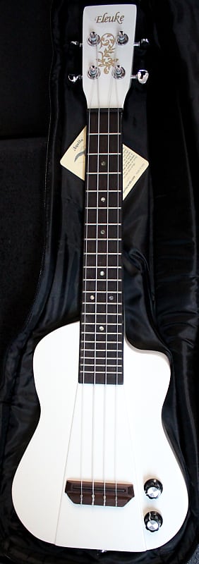 Eleuke RHT-C-GWH Solid Body Concert Electric Ukulele with bag | Reverb
