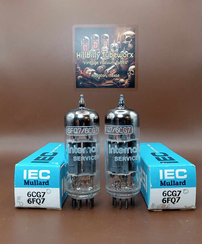NOS Matched Pair Of IEC/MULLARD(JAPAN) 6CG7/6FQ7 MAXI PREAMP | Reverb