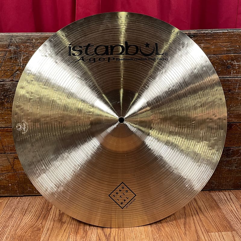 20" Istanbul Agop Traditional Crash Ride Cymbal 1828g *Video | Reverb