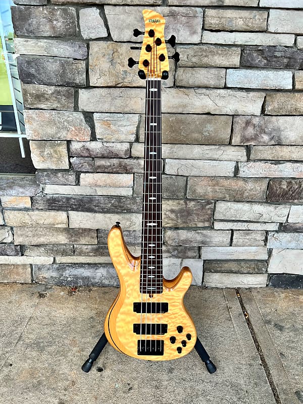 Yamaha TRB1005 5 String Bass Natural | Reverb