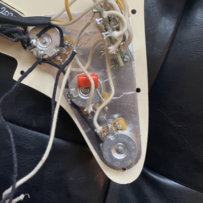 Lollar Prewired Strat Pickguard Left Handed | Reverb