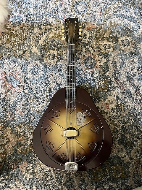 1930 National Triolian Resonator Mandolin, Walnut | Reverb