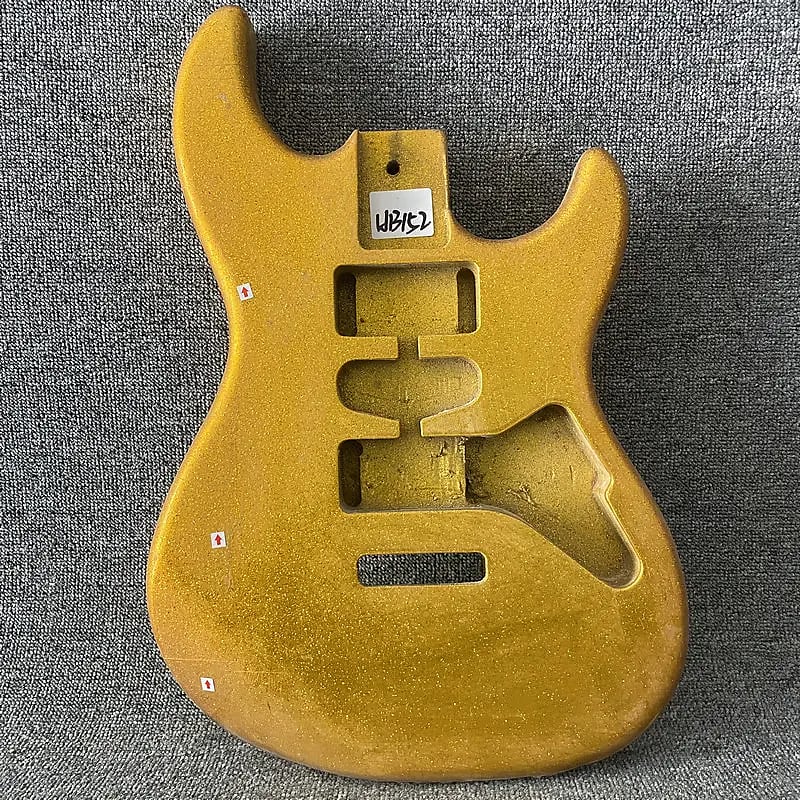 Metallic Gold Finish Stratocaster Strat Style Guitar Body | Reverb