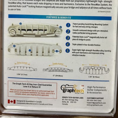Graph Tech ResoMax Sonic1 One Piece Wraparound Bridge | Reverb