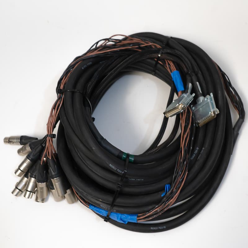 Redco TGS-16 - 16 Channel Snake - DB25 - 8 XLR Male & 8 XLR | Reverb