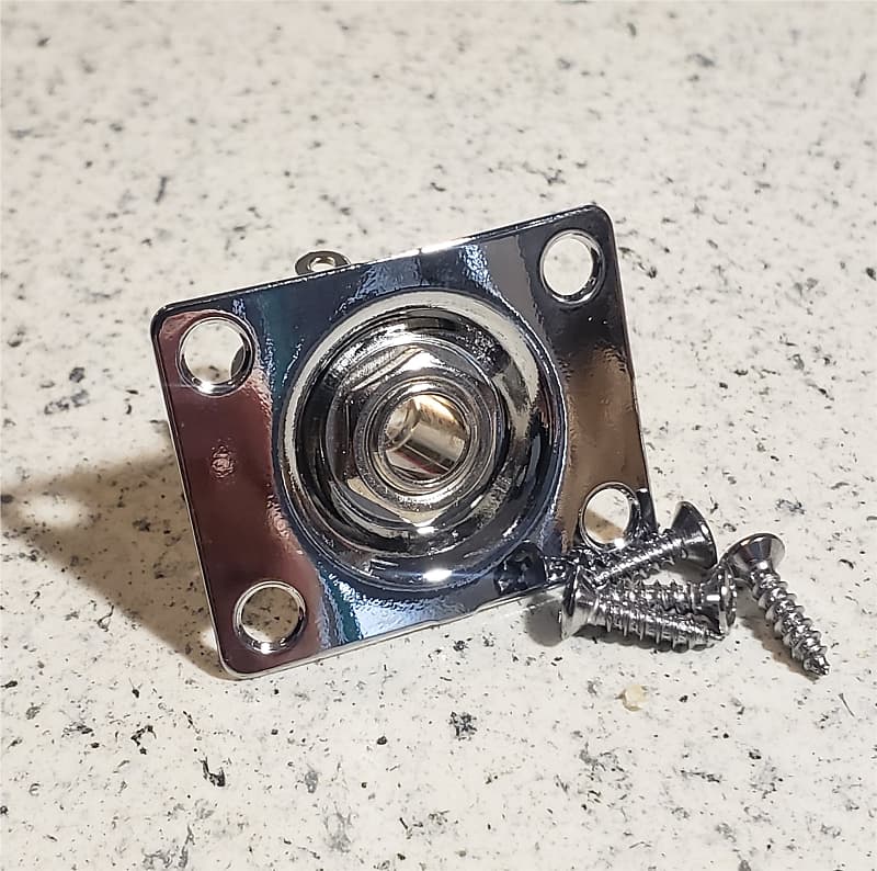 Here are NEW Tele input plates with jack and Mounting screws | Reverb