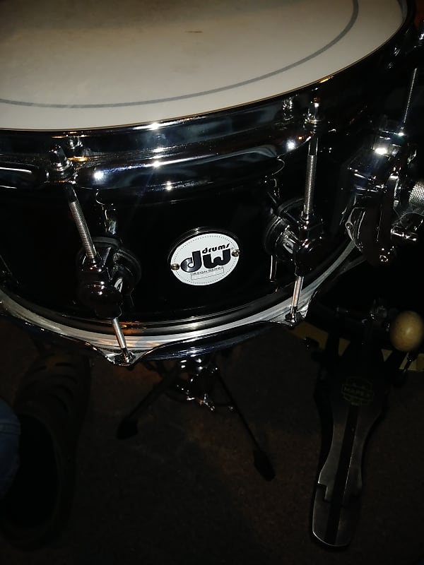 DW Design 2020 Black chrome snare drum | Reverb