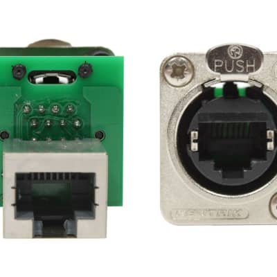 8 Neutrik NE8FDP Ethercon Ethernet Pass-Through Panel Mount | Reverb