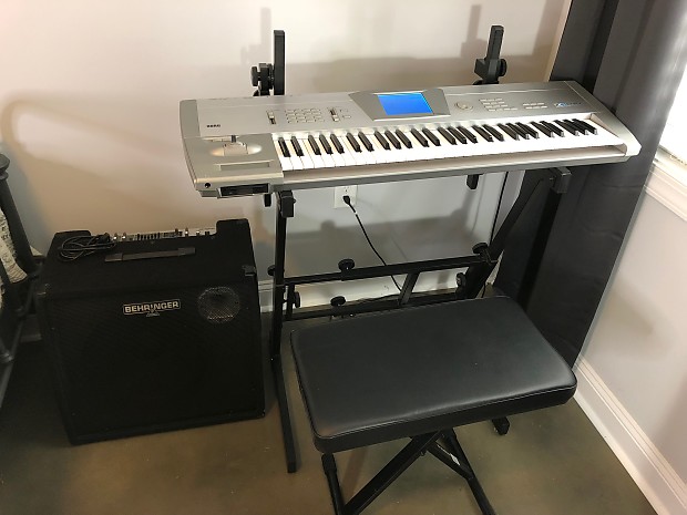 Korg Trinity 61 with 300 watt Behringer amp, 2-keyboard | Reverb