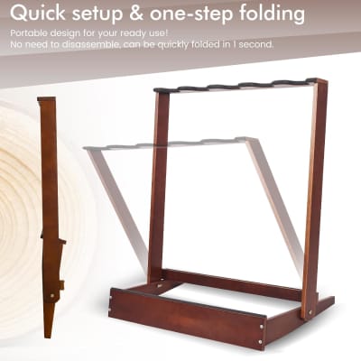 Guitar Stand Rack for Multiple Guitars, 5 holder wood Guitar | Reverb