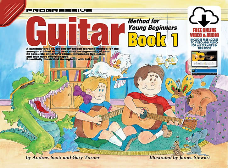 Progressive Guitar Method 1 for Young Beginners Book/Online | Reverb