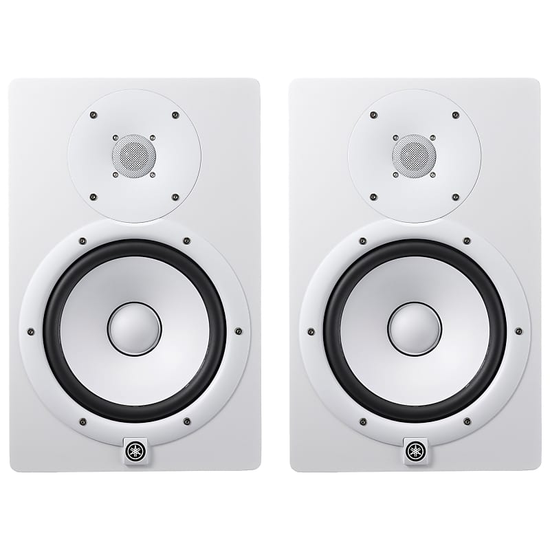 Yamaha HS8 8-Inch Studio Monitor Pair - White - Mint, Open | Reverb