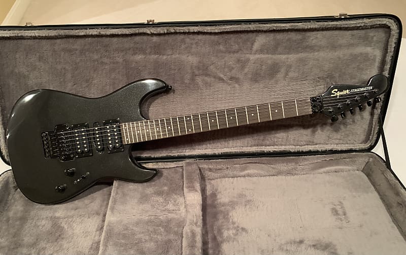 Squier Stagemaster Deluxe V4 2000 - Black Gloss Metalflake | Reverb