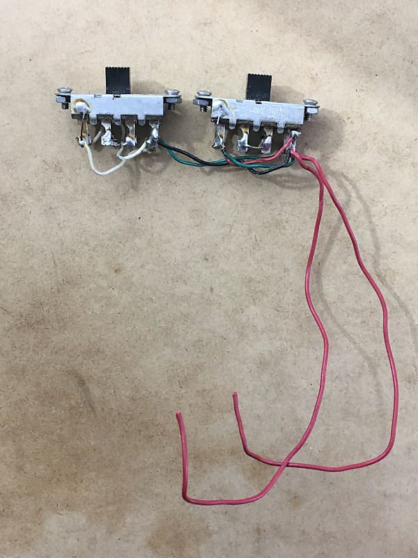 Vintage Black Slider Switches Pre-Wired For Custom | Reverb Canada