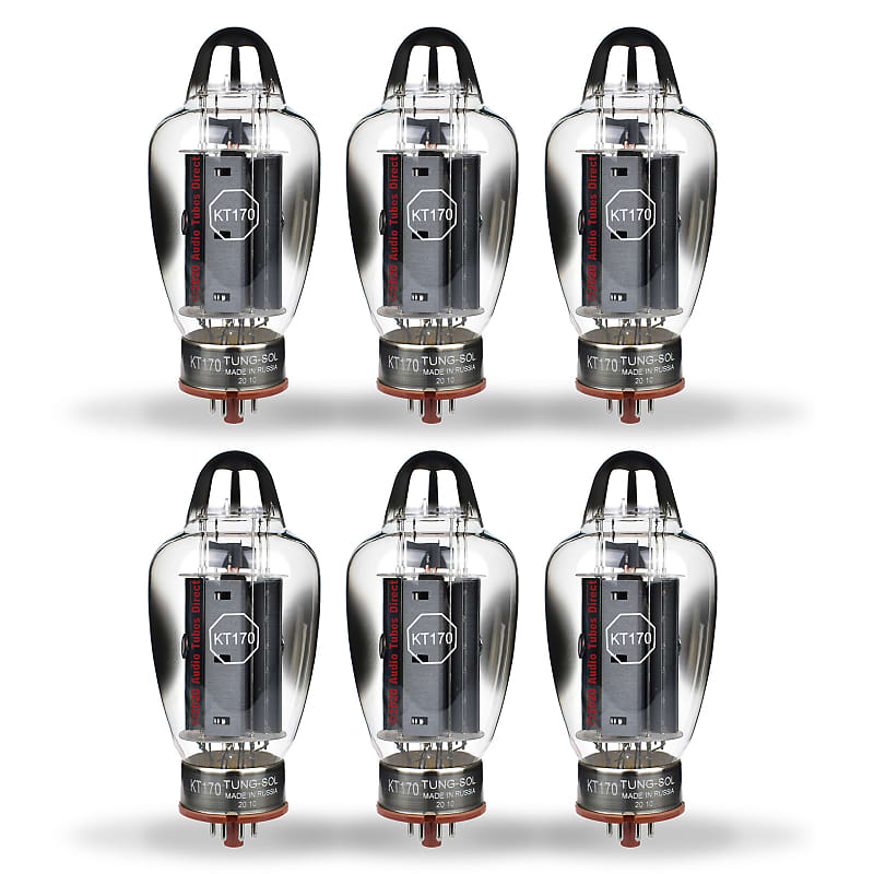 New Matched Sextet Tung-Sol KT170 Amplifier Power Tubes | Reverb