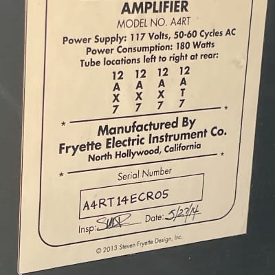 Fryette Aether Amplifier! Smoke Free! Excellent Condition! | Reverb