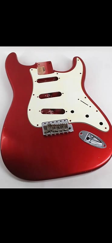 MJT Stratocaster body 2023 Candy apple red | Reverb